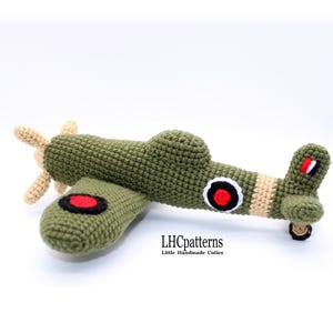 Crochet Pattern: Military Aircraft, Spitfire Inspired Plane Soft Toy ...