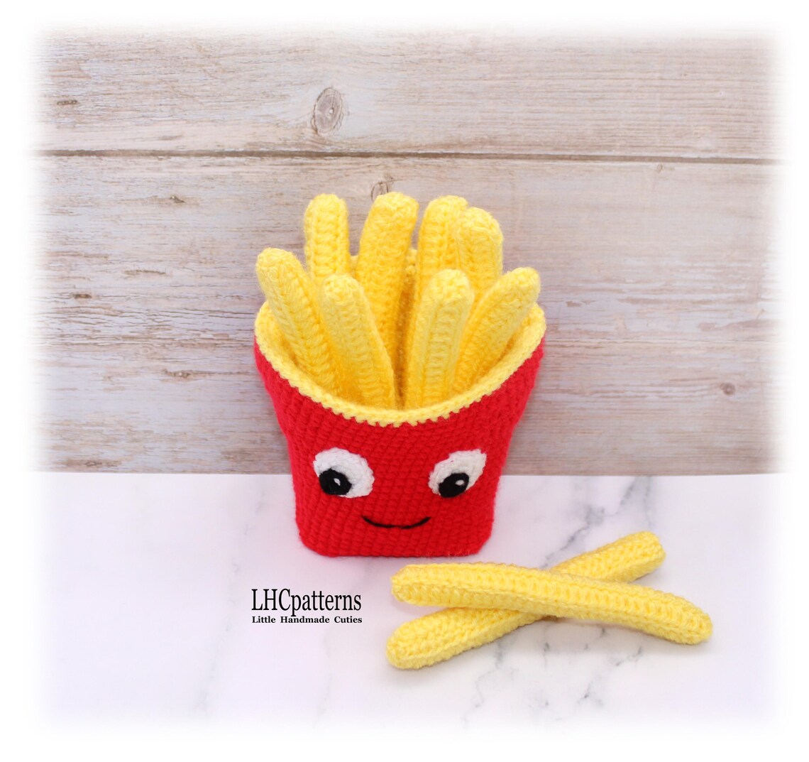 Crochet Pattern: French Fries, Crochet Finger Chips, Amigurumi French ...