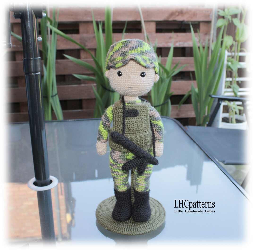 Crochet Pattern: Soldier Doll, Military Man Soft Toy, Army Man, Army ...