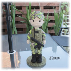 Crochet Pattern: Soldier Doll, Military Man Soft Toy, Army Man, Army ...