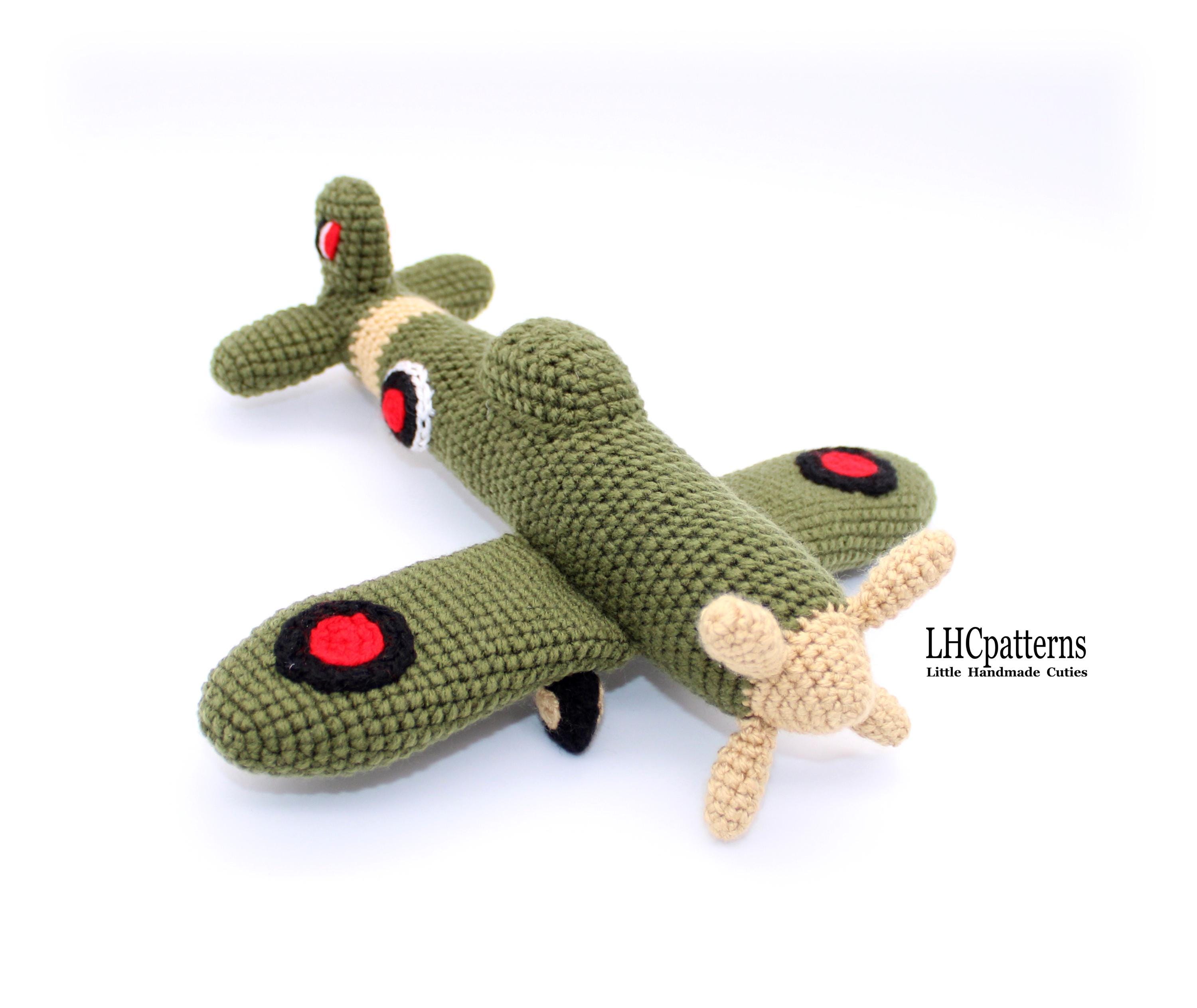 Crochet Pattern: Military Aircraft, Spitfire Inspired Plane Soft Toy ...