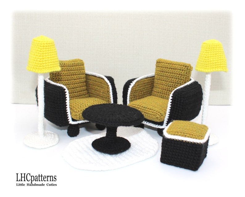CROCHET PATTERN: Doll Furniture Set Doll Armchair Doll - Etsy