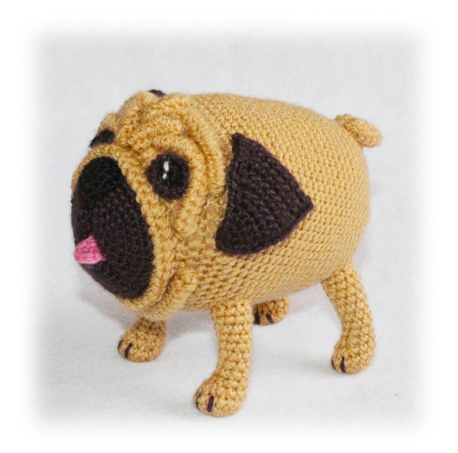 CROCHRT PATTERN: Bug the Pug Pug Dog Toy english - Etsy