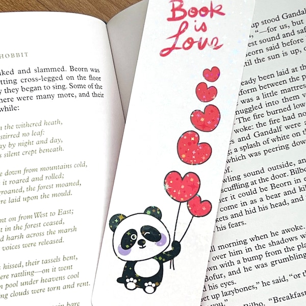 Panda Bookmark - Etsy