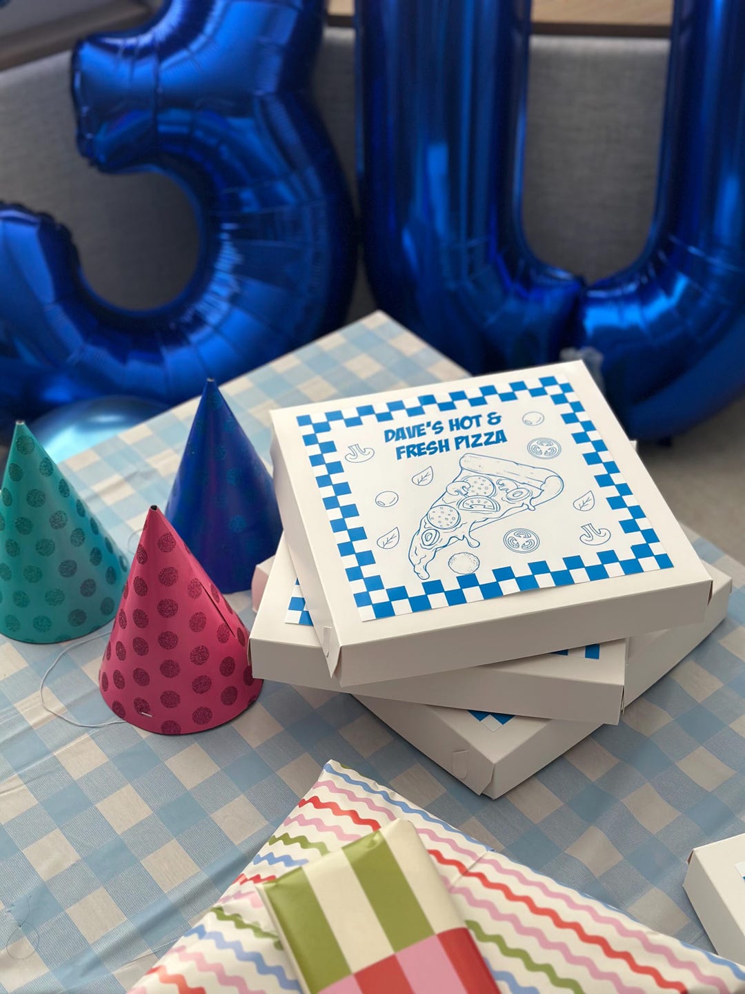 Personalized Pizza Boxes: Custom Party Favor & Business Packaging ...