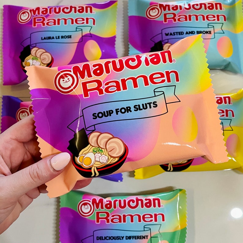 Custom Ramen Noodle Packets. Personalized for Any Event. College ...