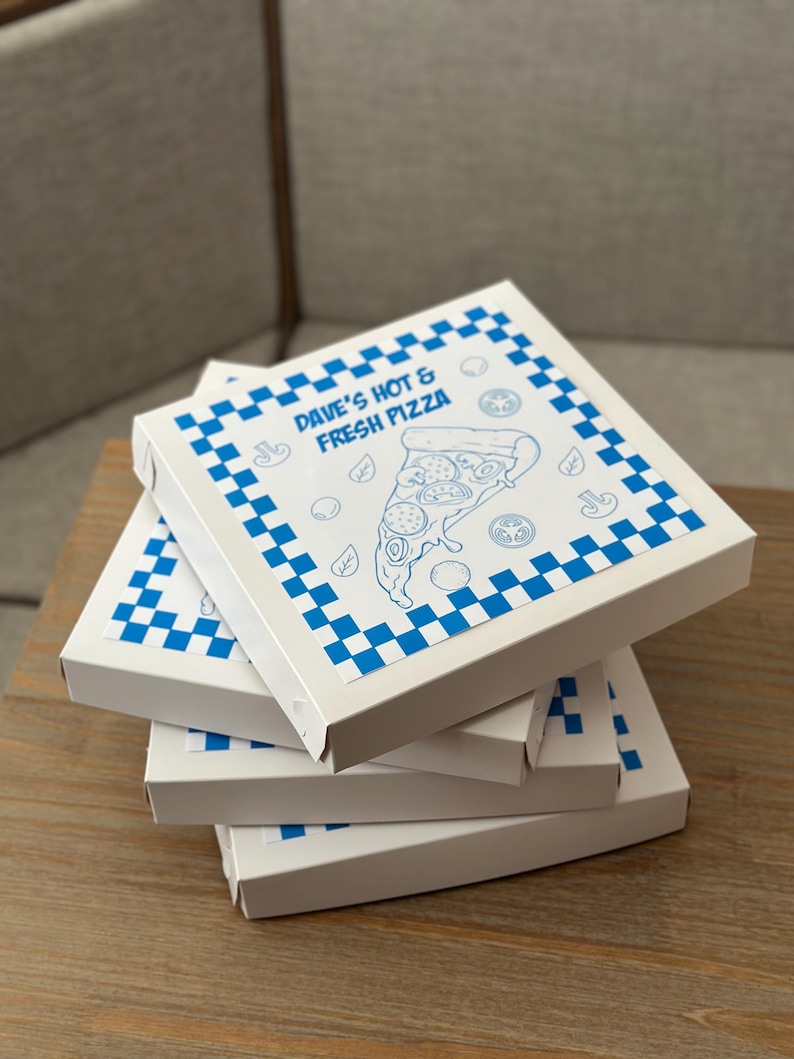 Personalized Pizza Boxes: Custom Party Favor & Business Packaging ...