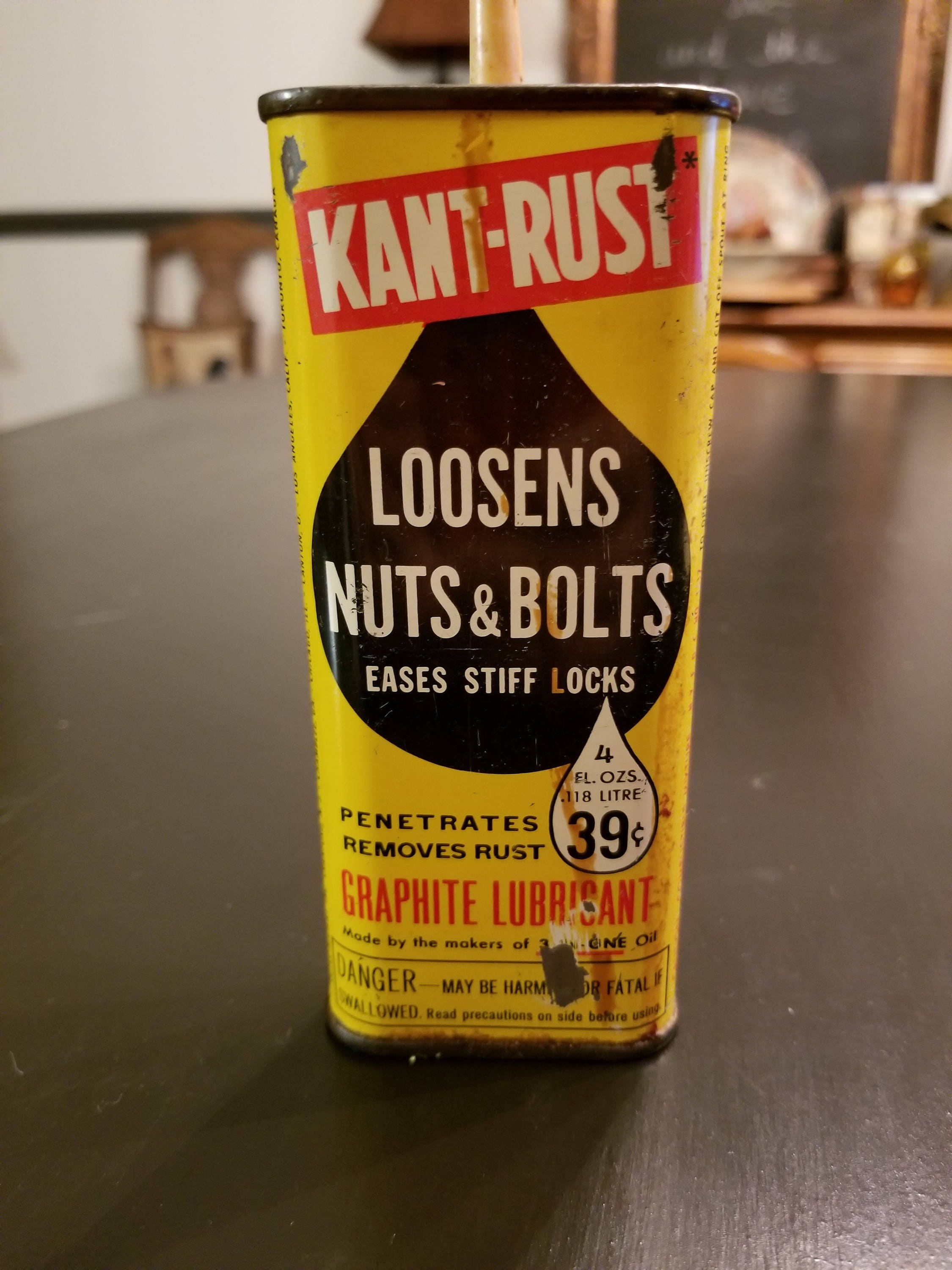 Kant-rust Graphite Lubricant Oil Can 4 Oz. - Etsy