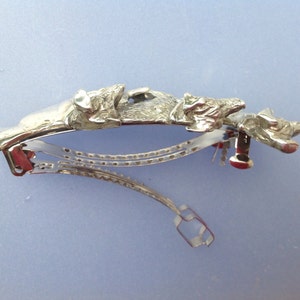 Jack Russell Terrier Dogs Barrette Lead Free Pewter, Hair Clip Forge ...