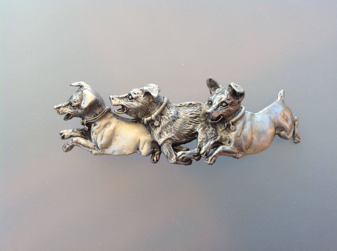 Jack Russell Terrier Dogs Barrette Lead Free Pewter Hair Clip - Etsy