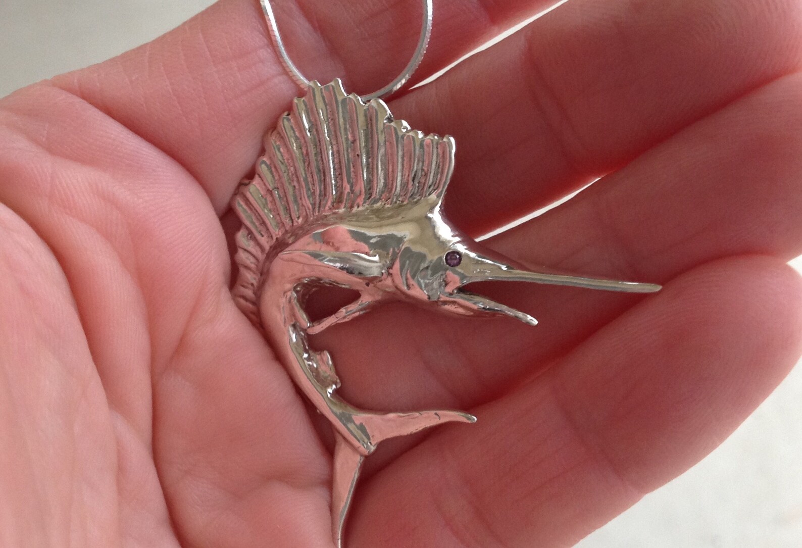 Sailfish Large Necklace. Grand Slam. Sea Life Ocean Fish | Etsy