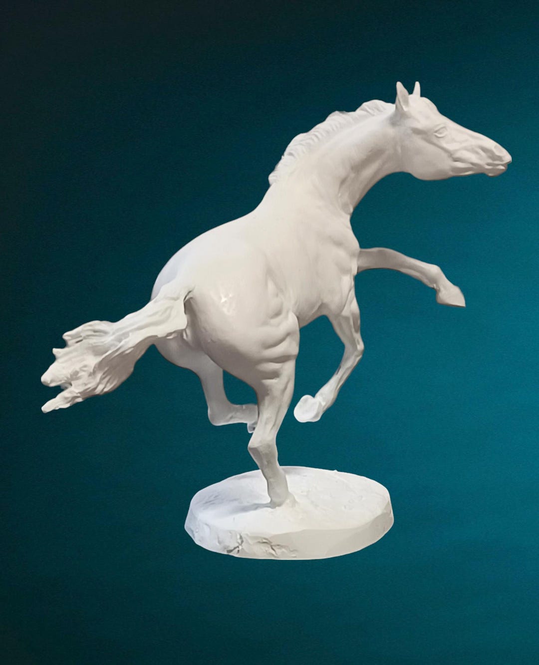 Artist Resin Model Horse Galloping Mare "unhinged" Venti Size 5.75 X 7 ...