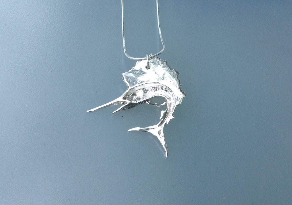 Sailfish Large Necklace. Grand Slam. Sea Life Ocean Fish | Etsy