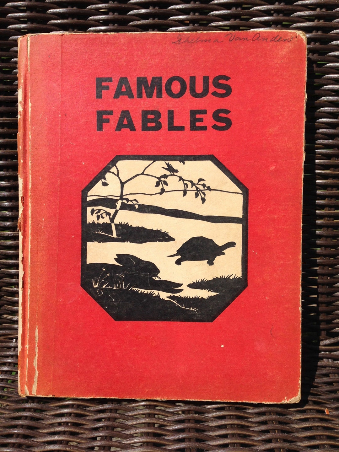 Vintage Aesop's Fables/black and White Silhouettes /cut Paper Art ...