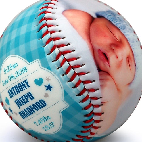 Personalized Baseball Birth Announcement Baby Boys Gift - Etsy