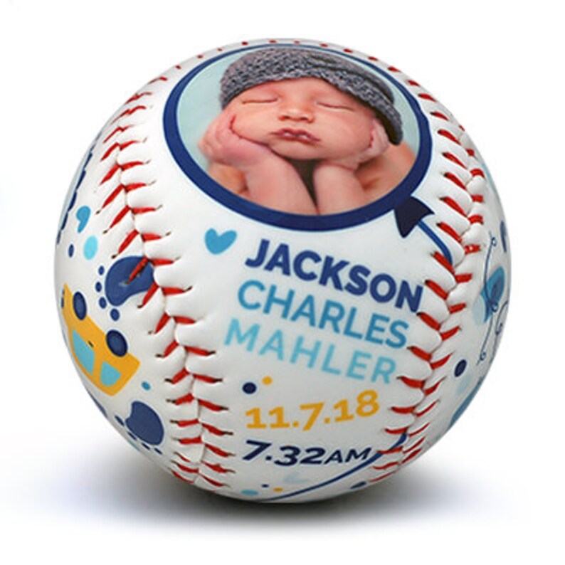 Baby Boy Birth Announcement Custom Made Baseball Baby Boy - Etsy