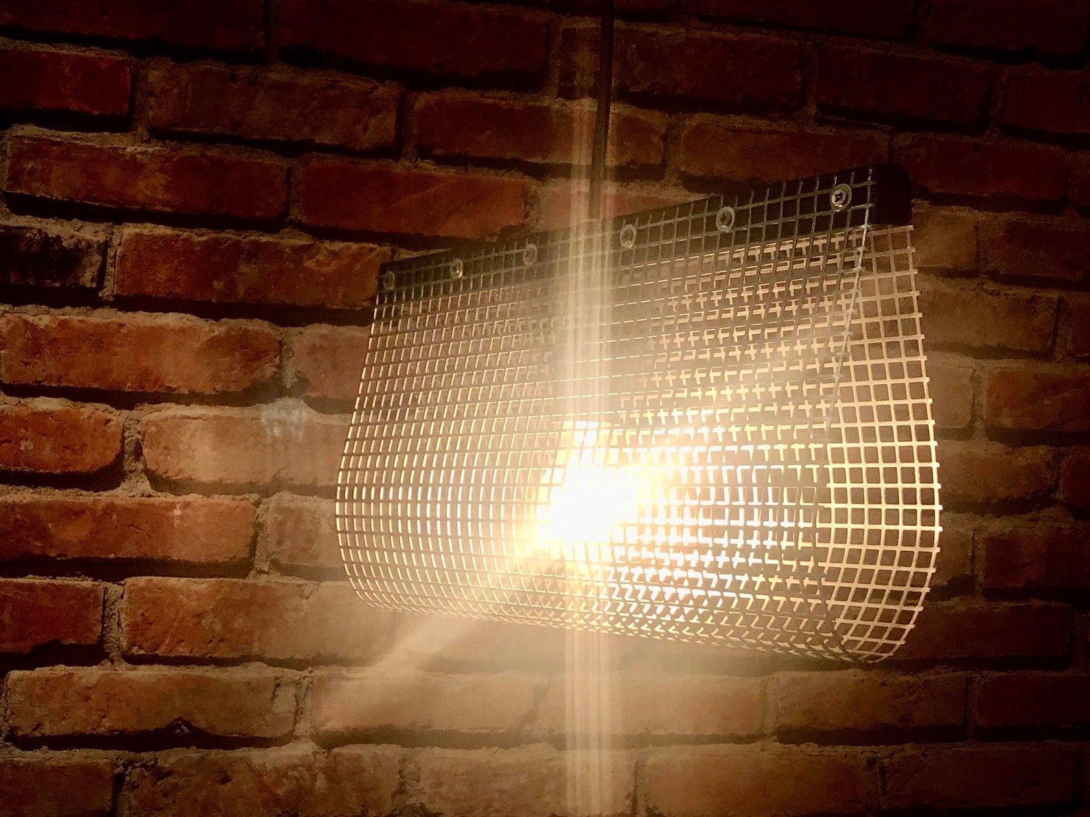 Industrial Lights Design Loft Lamp Square Shaped Perforated - Etsy