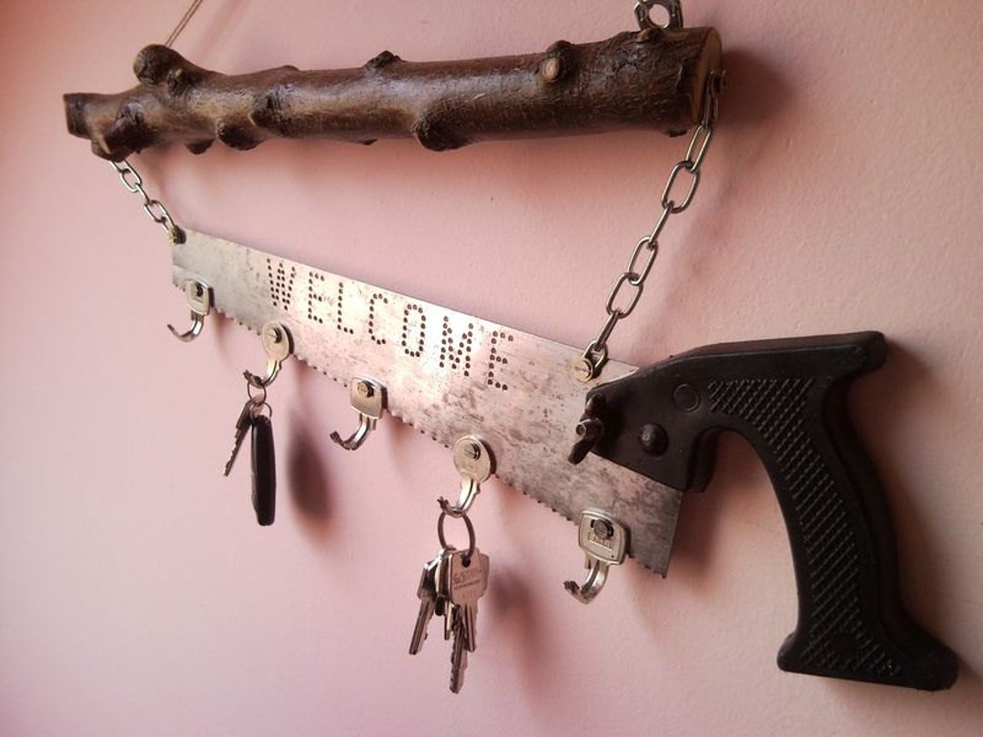 Welcome Home Pad Saw Key Holder, Entryway Key Holder, Entryway ...