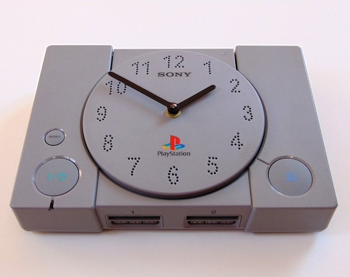 Playstation 1 Classic Console Clock Gamer Room Decor Playstation Retro ...