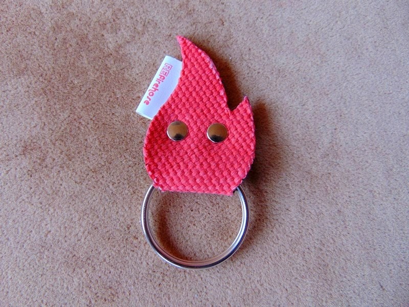 Recycled fire hose keychain firefighter gift fireman gift | Etsy