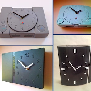 Playstation 1 Classic Console Clock - Gamer Room Decor - Playstation ...