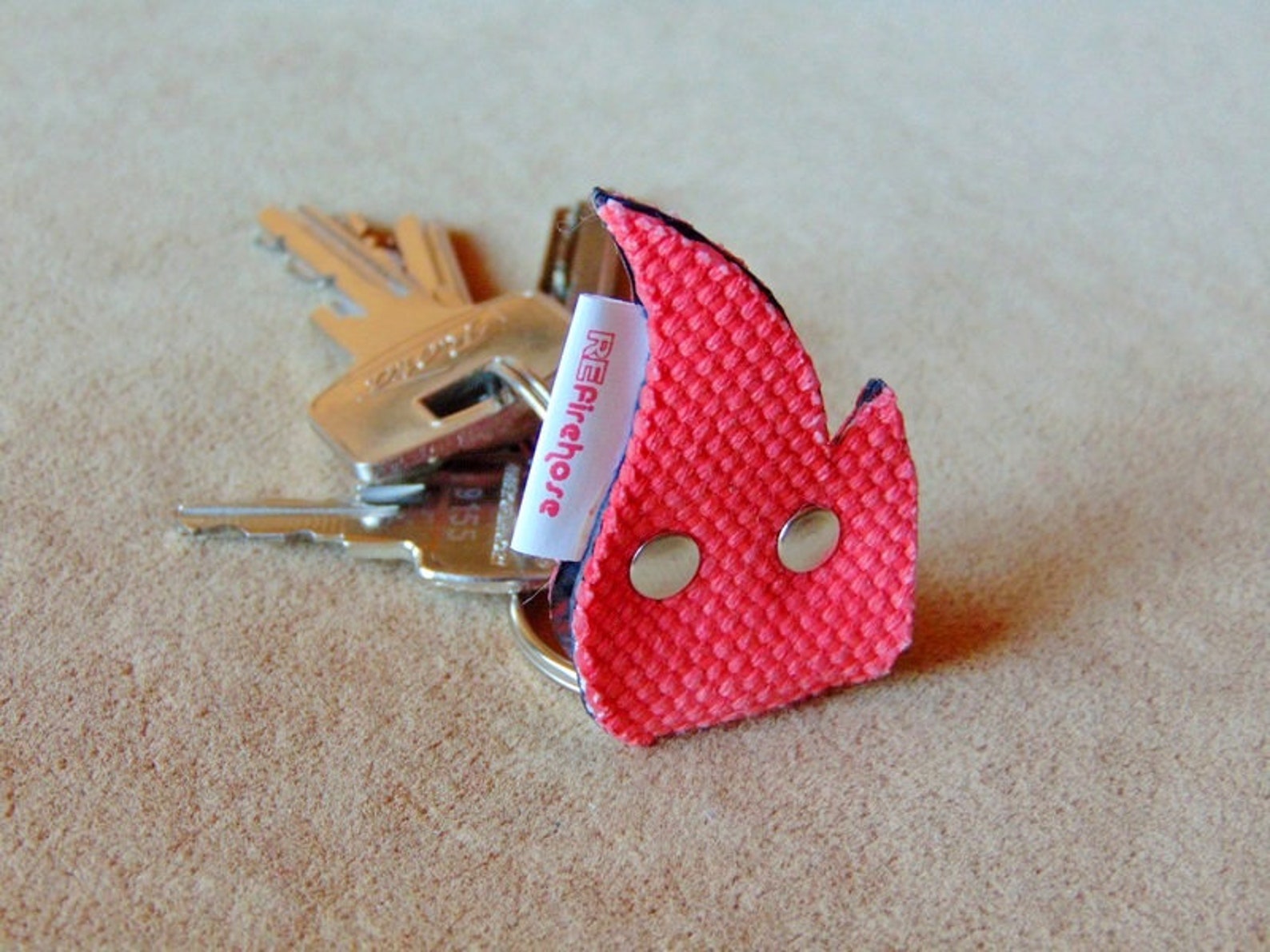 Recycled Fire Hose Keychain Firefighter Gift Fireman Gift - Etsy