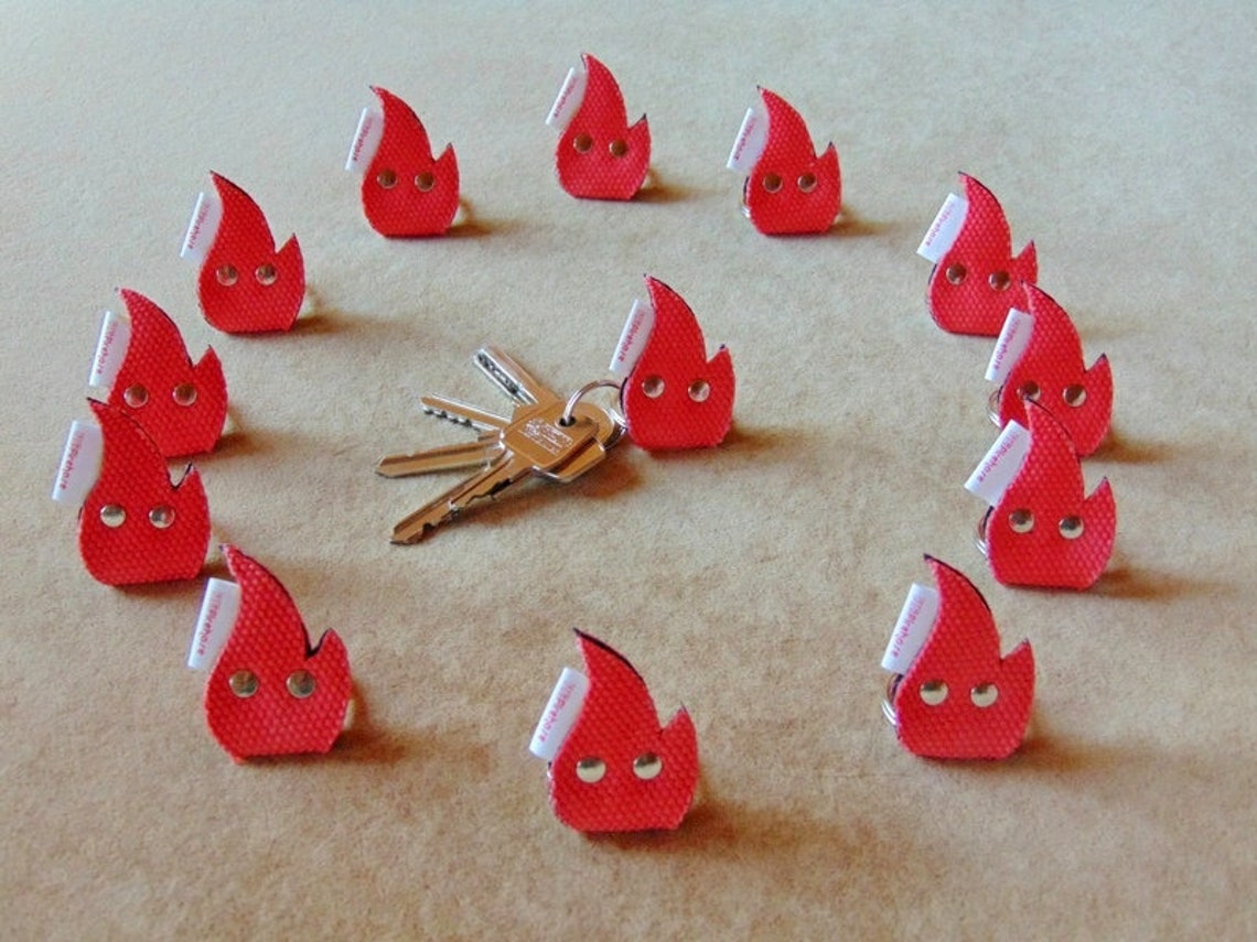 Recycled Fire Hose Keychain Firefighter Gift Fireman Gift - Etsy