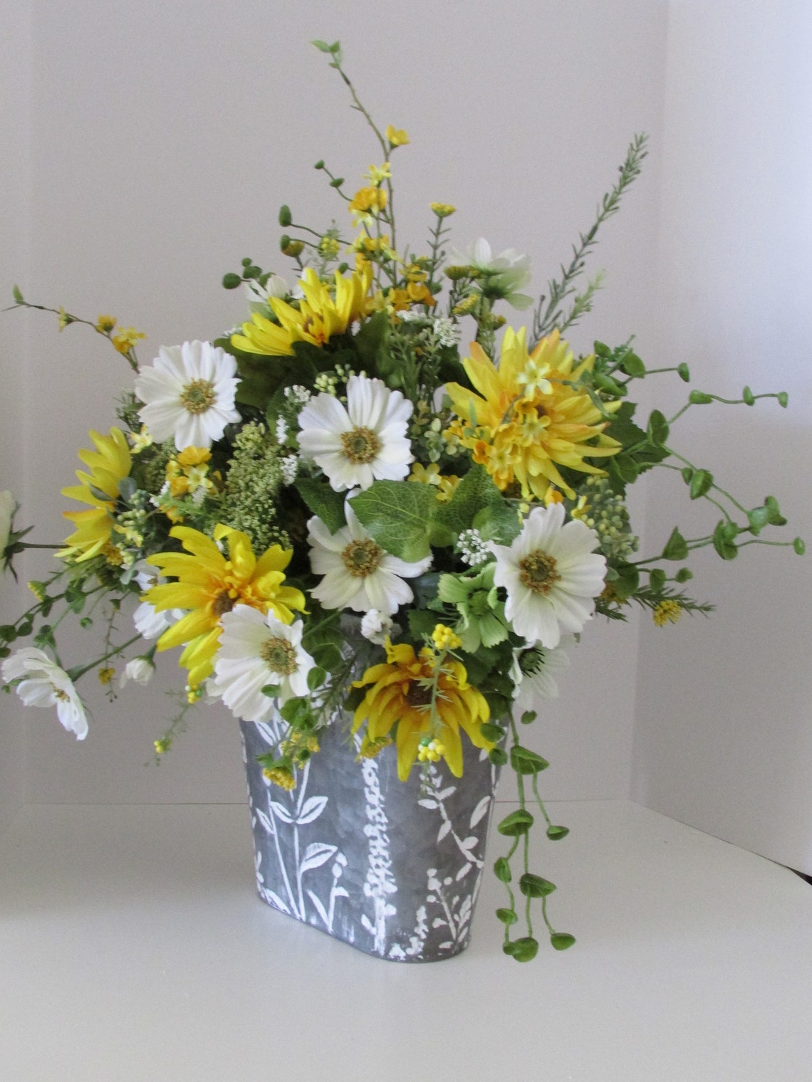 Floral Wall Decor Home Decor Arrangement Front Door Decor - Etsy