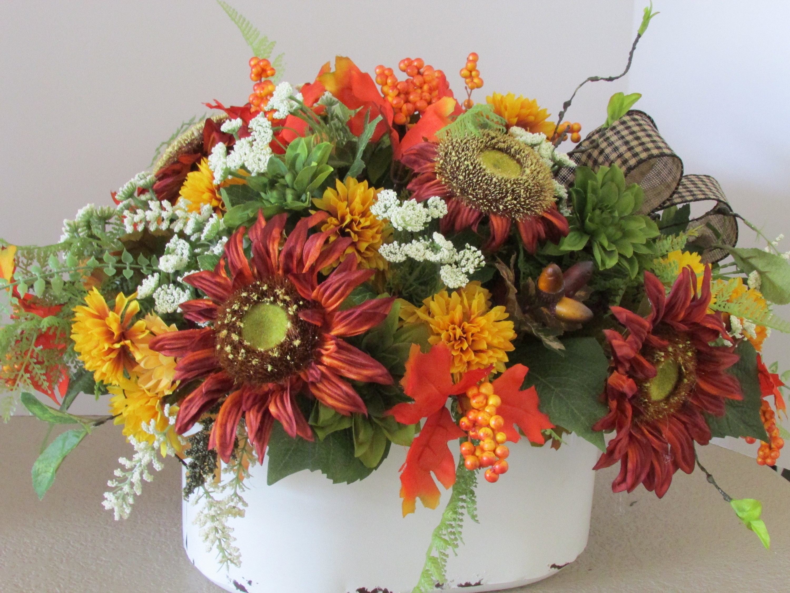 Farmhouse Floral Arrangement Rustic Country Floral - Etsy
