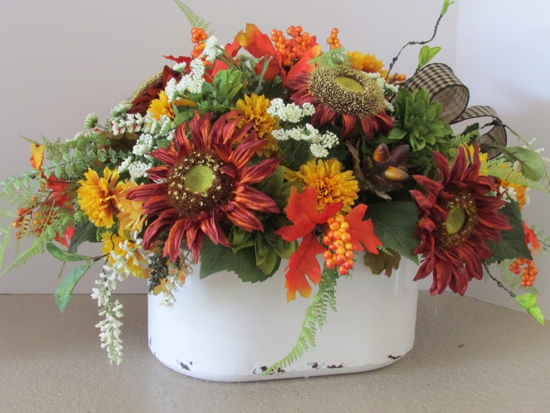 Farmhouse Floral Arrangement Rustic Country Floral - Etsy