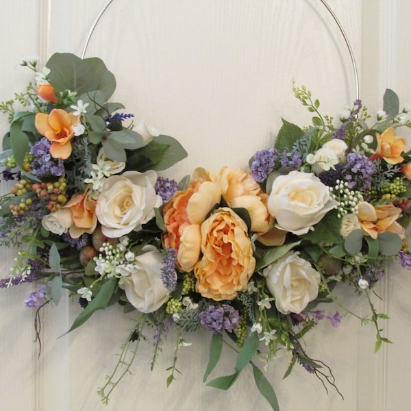 Floral Hoop Centerpiece - Etsy