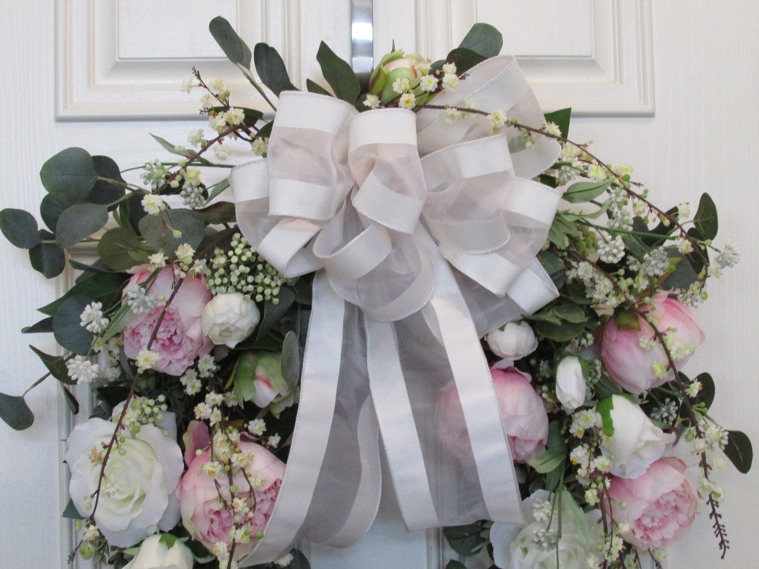 Wedding Wreath, Wedding Floral Wreath, Wedding Wreath for Church Door ...