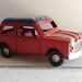 Red Mini Car Miniature With British Flag Vintage Collectible - Etsy