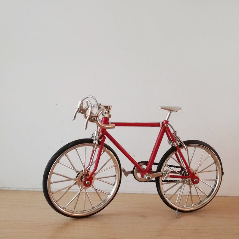 Red Racing Bike Miniature Vintage Collectible Toy Red - Etsy