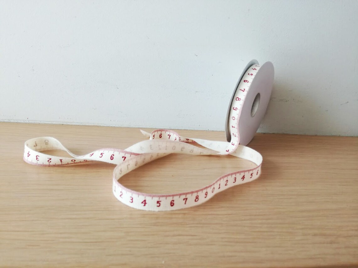 Sewing Tape Ribbon White Cotton Ribbon With Sewing Tape - Etsy