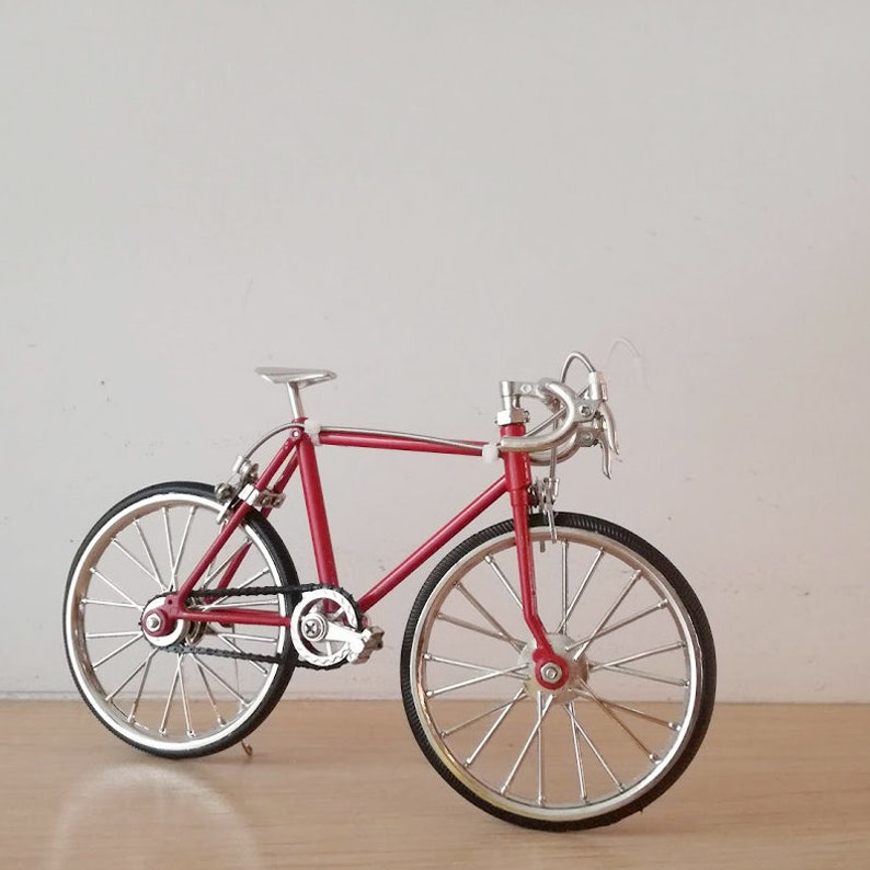 Red Racing Bike Miniature Vintage Collectible Toy Red - Etsy