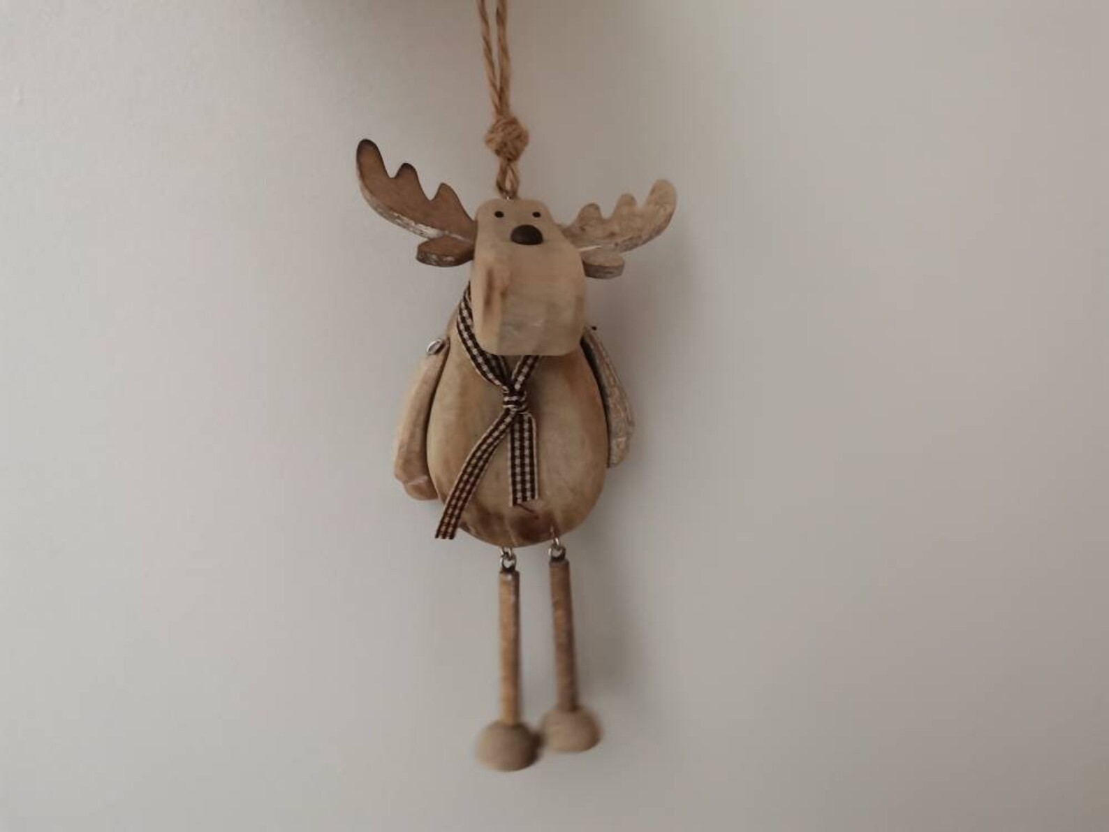 Rustic Reindeer Wooden Ornament Natural Wood Christmas Tree - Etsy