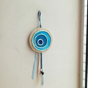 Ceramic Blue Eye, Greek Blue Eye Wall Hanging, Greek Folk Art Blue Eye ...