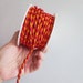 Red Yellow Cord, Twisted Acrylic Cord Knot in Bright Red and Orange ...