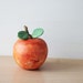 Ceramic Apple Sculpture, Life Size Ceramic Apple, Orange Ceramic Apple ...