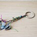Tree Leaves Key Ring, Macrame Colourful Cords Key Chain With Silver ...