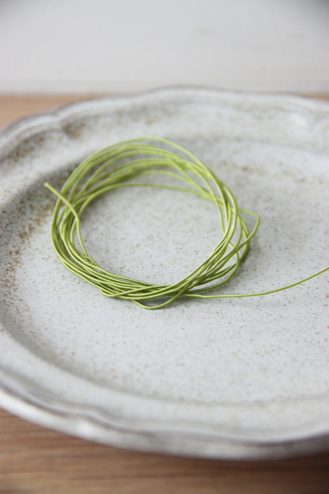 Thin Flexible Wire Olive Green Coloured Thin Polyester - Etsy