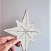 Large Ceramic Star, Off-white Star Ornament With Eight Points, Cross ...