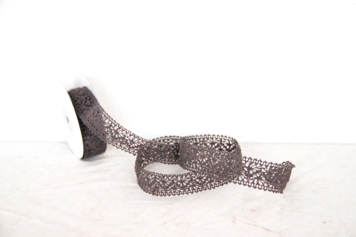 Grey Cotton Lace Soft Mouse Grey Lace Ribbon Craft and - Etsy