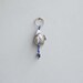 Fish Metal Keychain Fish Key Ring on Blue Silicon Cord With - Etsy
