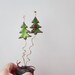 Double Chistmas Tree, Two Xmas Fir Trees With Baubles, Ceramic Twin ...