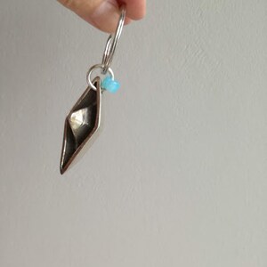 Paper Boat Key Ring, Silver Colour Paper Boat Figurine Key Chain, Paper ...