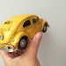 Yellow Bug Car Miniature, Collectible Bug Car Miniature, Shabby, Retro ...