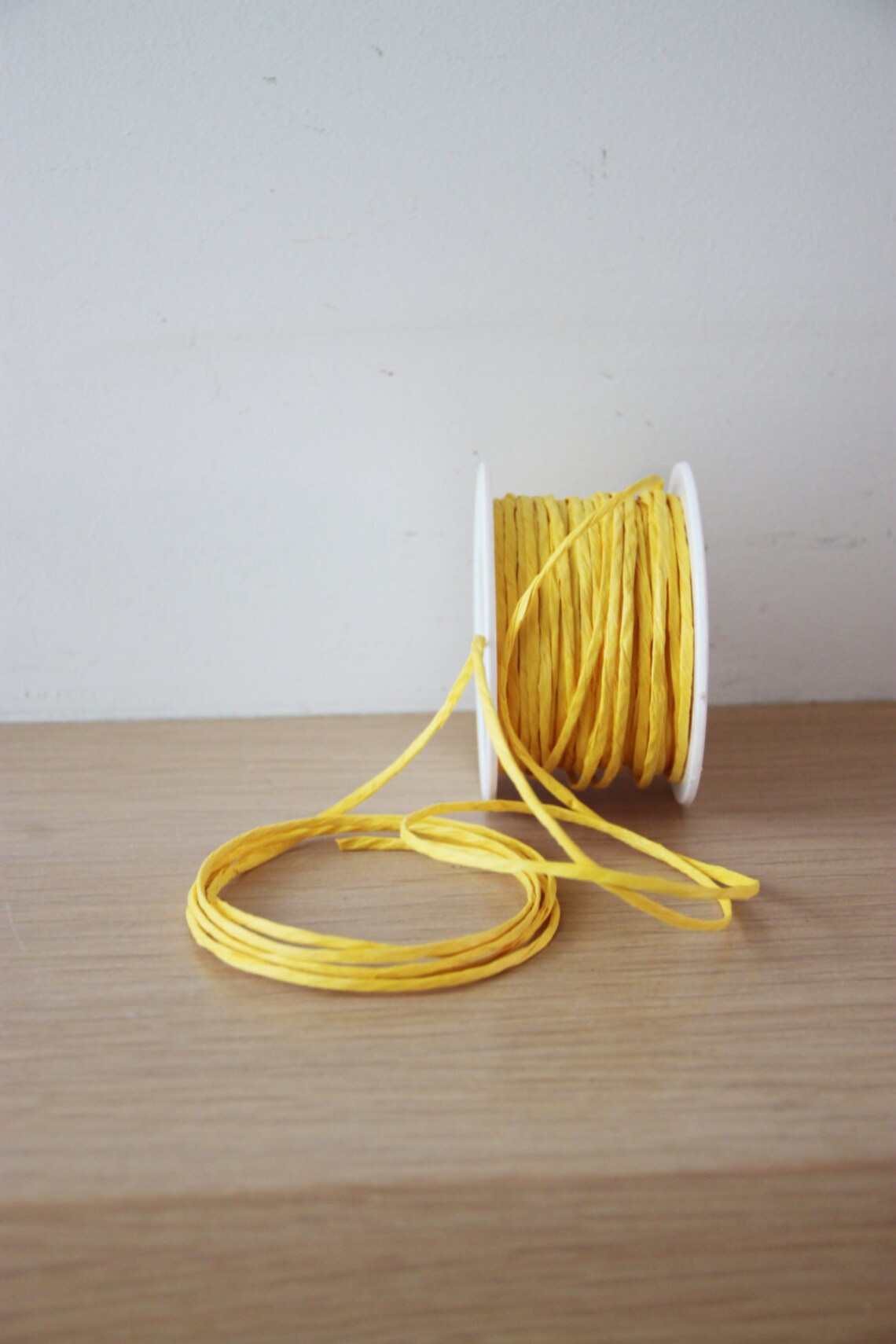 Yellow Paper Cord Flexible Craft Making Cord of Paper With | Etsy