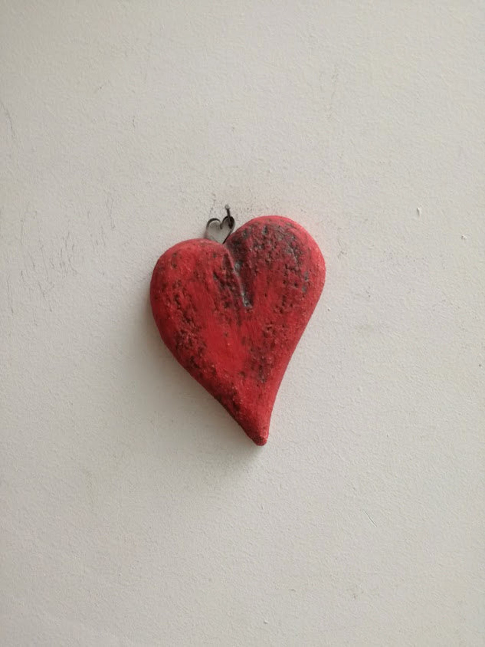 Ceramic heart wall hanging small ceramic heart sculpture of | Etsy